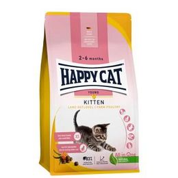 Happy Cat Supreme Trockenfutter Katze, Kitten, Young, Land-Gefl&uuml;gel 4 kg