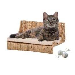 Rohrschneider &reg; Katzenkletterwand Fenja naturfarben 40 cm, 25 cm, 20 cm