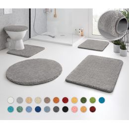 Badematte Kleine Wolke "RELAX", grau, H:30mm, Polyacryl, Badematten, Badematte, Badteppich, meliert, rechteckig, rund & als Set erh&auml;ltlich