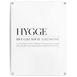 Poster Reinders "Hygge", schwarz (farbe bild(er): schwarz, wei&szlig;), B:60cm H:80cm T:0,1cm, Leinwand, Bilder, Poster, Outdoor f&uuml;r Garten oder Balkon