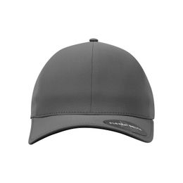 Flex Cap Flexfit "Flexfit Unisex Flexfit Delta", Gr. L/XL, grau (schwarzgrau), 92% Polyester, 8% Elasthan, unifarben, Caps