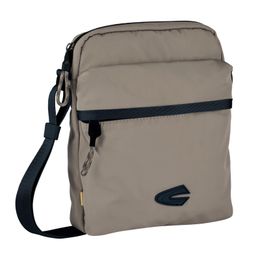 Umh&auml;ngetasche Camel Active "Terra", Herren, Gr. B/H/T: 18cm x 22cm x 6cm, gr&uuml;n, Polyester, clean, gepflegt, kontrastfarbene Details, Taschen Umh&auml;ngetasche, aus recyceltem Nylon und volumin&ouml;s aufgesetzten Taschen