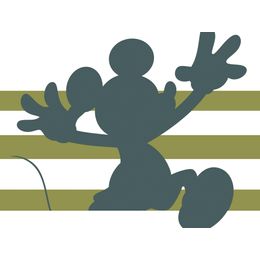 Bild Komar "Mickey Shadow", gr&uuml;n (farbe bild(er): gr&uuml;n, wei&szlig;), B:30cm H:40cm, Holz, Papier, Bilder, Bild, Wandbild zur Dekoration im Kinderzimmer - ohne Rahmen
