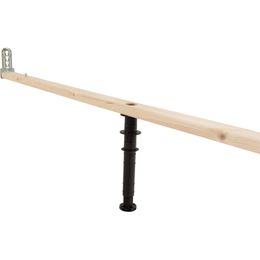 Bett wimex "Easy, gro&szlig;e Auswahl an Gr&ouml;&szlig;en und Farben, auch in Komforth&ouml;he", wei&szlig; (wei&szlig;, schwarz), H:38cm L:210cm, Betten, Bett, ohne Kopfteil, ideal unter Dachschr&auml;gen oder Fenster