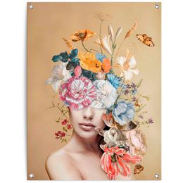 Poster Reinders "Blumig", bunt (farbe bild(er): bunt), B:60cm H:80cm T:0,1cm, Leinwand, Bilder, Poster