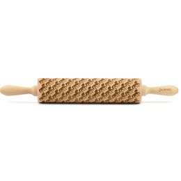 Teigroller Folkroll "3D-Motiv-Teigrolle", braun, L:43cm, Massivholz, Teigroller, Pferde
