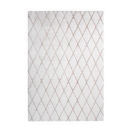 Kayoom Teppich 'Vivica' wei&szlig;/taupe 160 x 230 cm