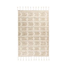 Kayoom Teppich 'Bohist' creme/khaki 120 x 180 cm