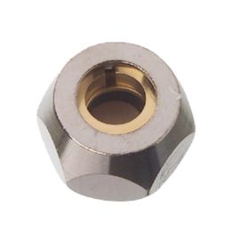 CORNAT Quetschfitting &Uuml;berwurfmutter verchromt 3/8" x 10 mm 2 St&uuml;ck