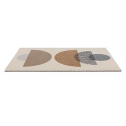 Astra Fussmatte 'Miabella' 50 x 70 cm Kreise beige