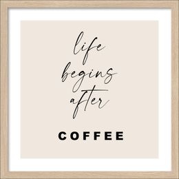 Pro Art Pro-Art Kunstdruck Framed-Art Slim Scandic 'After Coffee' 33 x 33 cm gerahmt