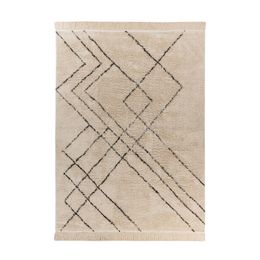 Kayoom Teppich 'Mylen' creme/schwarz 160 x 230 cm