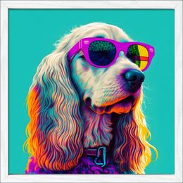 Pro Art Pro-Art Kunstdruck Framed-Art Slim Scandic 'Sunglasses II' 33 x 33 cm gerahmt