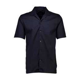Kurzarmhemd Junk De Luxe "Freizeithemd (Kurzarm) Relaxed Fit", Herren, Gr. L, Normalgr&ouml;&szlig;en, dk navy, Obermaterial: 53% Baumwolle, 47% Lyocell (TENCEL&trade;), Hemden