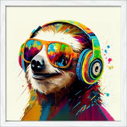 Pro Art Pro-Art Kunstdruck Framed-Art Slim Scandic 'Animals III' 33 x 33 cm gerahmt