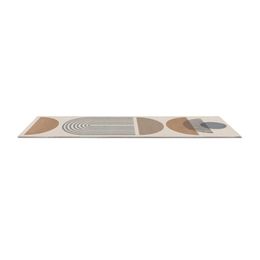 Astra Fussmatte 'Miabella' 50 x 150 cm Kreise beige