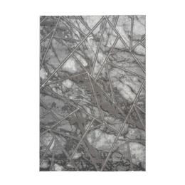 Kayoom Teppich 'Mineral' silbern 80 x 300 cm