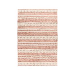 Kayoom Teppich 'Bohist' rosa/creme 120 x 180 cm