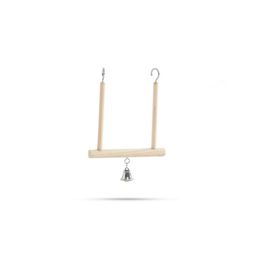 Beeztees Holzschaukel mit Glocke 11 x 10 cm