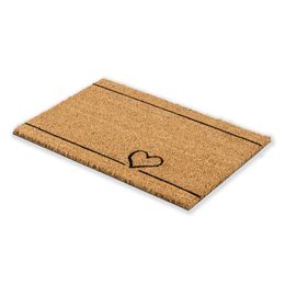 Astra Fu&szlig;matte 'Coco Smart' ca. 40 x 60 cm Herz Linie
