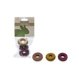 Beeztees Nagersnack Hafergras-Donut 3 St&uuml;ck