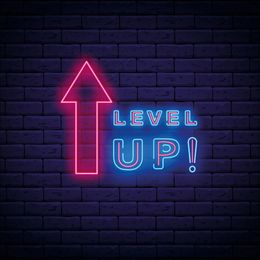 Pro Art Pro-Art Decopanel 'Neon Level up' 30 x 30 cm