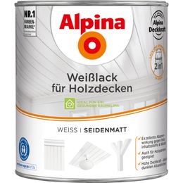 Alpina Wei&szlig;lack f&uuml;r Holzdecken seidenmatt 750 ml