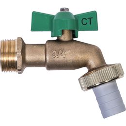 CORNAT Kugelauslaufventil MS 3/4" mit Fl&uuml;gelgriff
