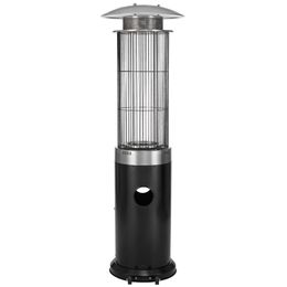 Tepro Gas-Feuerstelle 'Ventura' schwarz/silbern &Oslash; 53 x 176 xm
