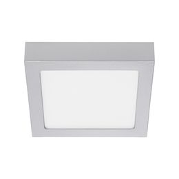 Briloner LED-Deckenleuchte 'Fire' silber 17 x 17 x 3,2 cm 1000 lm neutralwei&szlig;