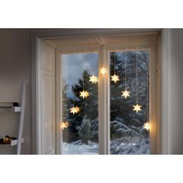 LED-Vorhang 'Sterne' 9 LEDs warmwei&szlig; 120 cm