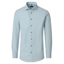 Businesshemd Venti "Venti Businesshemd Print", Herren, Gr. 40, Normalgr&ouml;&szlig;en, gr&uuml;n, 100% Baumwolle, bedruckt, schmal, Hemden