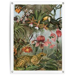 Poster Reinders "Dschungelblumen", gr&uuml;n (farbe bild(er): gr&uuml;n), B:60cm H:80cm T:0,1cm, Leinwand, Bilder, Poster, Outdoor f&uuml;r Garten oder Balkon