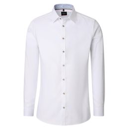 Businesshemd Venti "Venti Businesshemd uni", Herren, Gr. 40, Normalgr&ouml;&szlig;en, wei&szlig;, 100% Baumwolle, unifarben, sehr figurbetont, Hemden