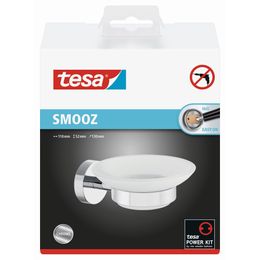 Tesa Haartrocknerhalter 'Smooz' verchromt mit Klebel&ouml;sung 10 x 16 x 13,5 cm