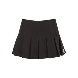 Sommerrock Karl Kani "Karl Kani OG Pleated Skort", Damen, Gr. M, schwarz, 92% Polyester, 8% Elasthan, unifarben, loose fit, R&ouml;cke