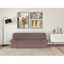 2-Sitzer DOMO collection "SPLASH Breite 211 cm, moderne Sitz- und R&uuml;ckensteppung, komfortabel", lila (beere), B:211cm H:76cm T:96cm, 100% Polyester, Sofas, Polsterm&ouml;bel 2-Sitzer-Sofa, flache Armlehnen zum Entspannen