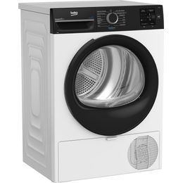 Beko W&auml;rmepumpentrockner "BM3T38240W", Energieeffizienz: C (A-G), wei&szlig;, B:59,8cm H:84,6cm T:60,7cm, Trockner, AquaWave Schontrommel & 8 kg &ndash; sanft trocknen f&uuml;r die ganze Familie, Topseller