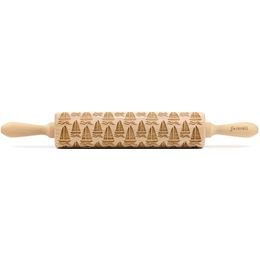 Teigroller Folkroll "3D-Motiv-Teigrolle", braun, L:43cm, Teigroller, Boot