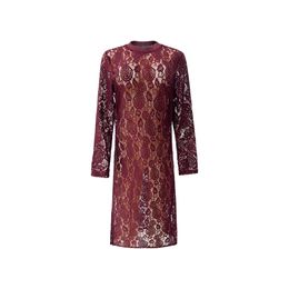 Jerseykleid LIBERT&Eacute; ESSENTIEL "Libert&eacute; Essentiel Dress LACY", Damen, Gr. L, Normalgr&ouml;&szlig;en, bordeaux lace, Obermaterial: 92% Polyamid, 8% Elasthan, Kleider Jerseykleid
