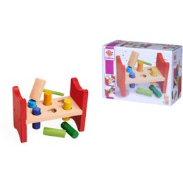 Klopfbank Eichhorn, bunt, Motorikspielzeug, Baby, Holz