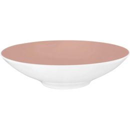 Pastateller Seltmann Weiden "Life Fashion", wei&szlig; (posh rose, wei&szlig;), B:23,3cm H:5,3cm L:23,3cm T:23,3cm &Oslash;:23,3cm, Porzellan, Speiseteller, Pasta-/Suppenteller 23 cm