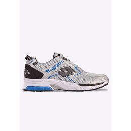 Sneaker Lotto, Damen, Gr. 46, silber (silber, blau), Synthetik, Textil, Schuhe Sneaker