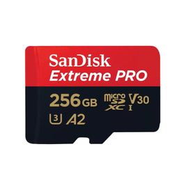 Sandisk microSDXC Extreme PRO 256GB (R200MB/s) micro SDXC Speicherkarte (Adapter, 2 Jahre RescuePRO Deluxe)