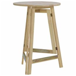 Fun Star Stehtisch &Oslash; 78 cm, komplett aus Kiefernholz Gestell klappbar