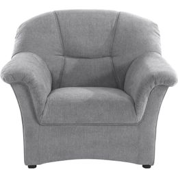 Sessel DOMO collection "SARAFINA Breite 102 cm, auch mit Federkern f&uuml;r noch mehr Sitzkomfort", grau, B:102cm H:83cm T:81cm, Luxus-Microfaser (92% Polyester, 8% Nylon);Microfaser PRIMABELLE (100% Polyester);Microfaser PRIMABELLE (100% Polyester) / Struktur (90% Polyester; 10% Polyacryl), Sessel, Sessel, whlw. mit Federkern, elegantes Design
