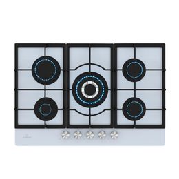Klarstein Ignito 5 Zonen Gaskochfeld 5 Brenner elektr. Z&uuml;ndung Wok f&uuml;r Fl&uuml;ssig- oder Erdgas