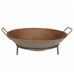 siena GARDEN Feuerschale Rusty &Oslash; 48 cm Gusseisen rostbraun, mit Griffen