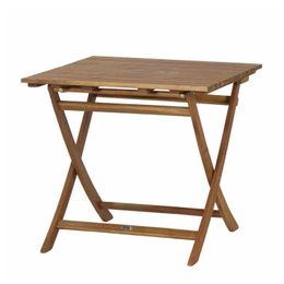 siena GARDEN Falun Klapptisch 80x80x74 cm Gestell und Tischplatte Akazienholz natur