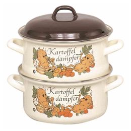 Kr&uuml;ger KR&Uuml;GER Kartoffeld&auml;mpfer/Bio-D&uuml;nster emailliert &Oslash; 20 cm